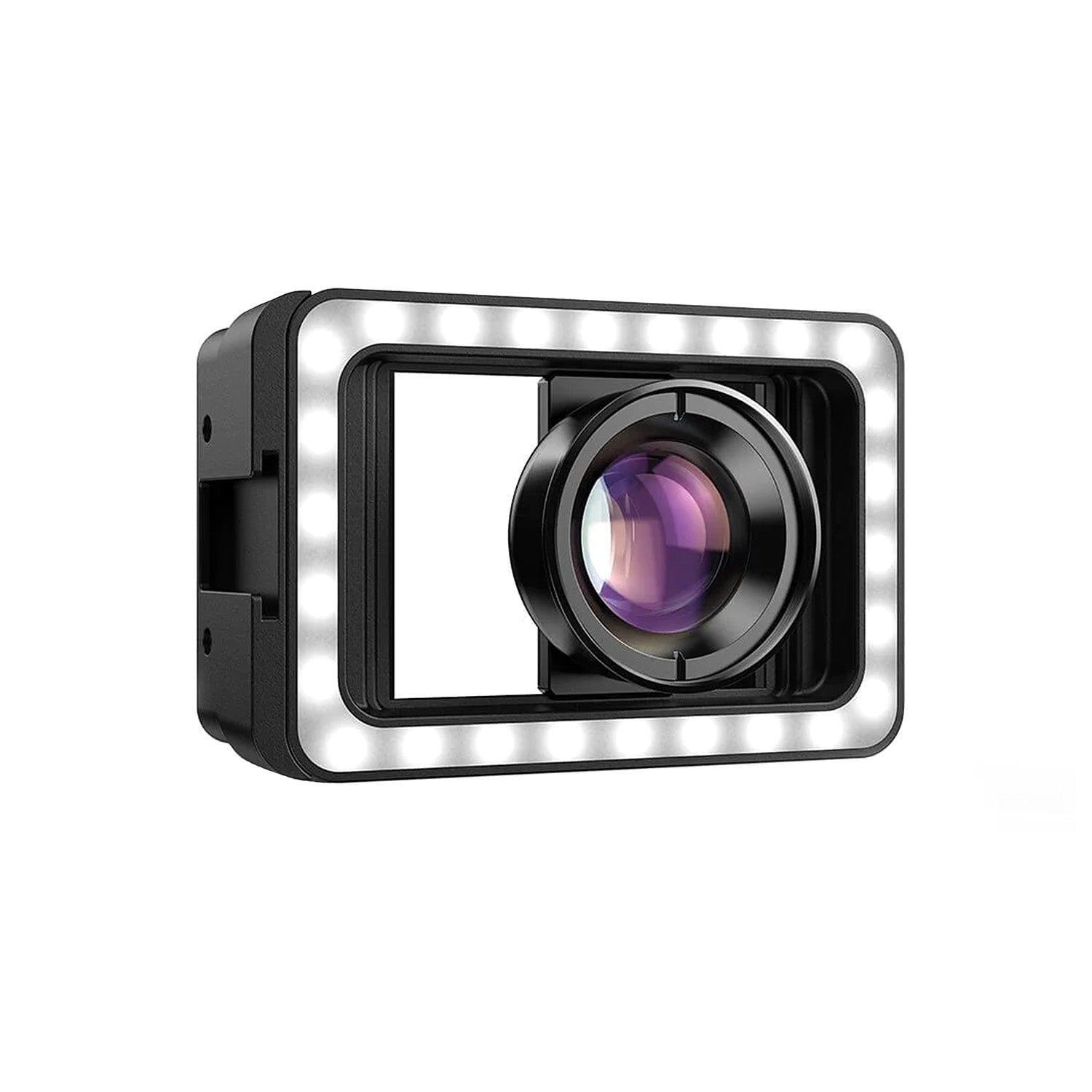 Lentila Macro Telefon, Lumina Foto LED, Apexel, HD Pro, 10X